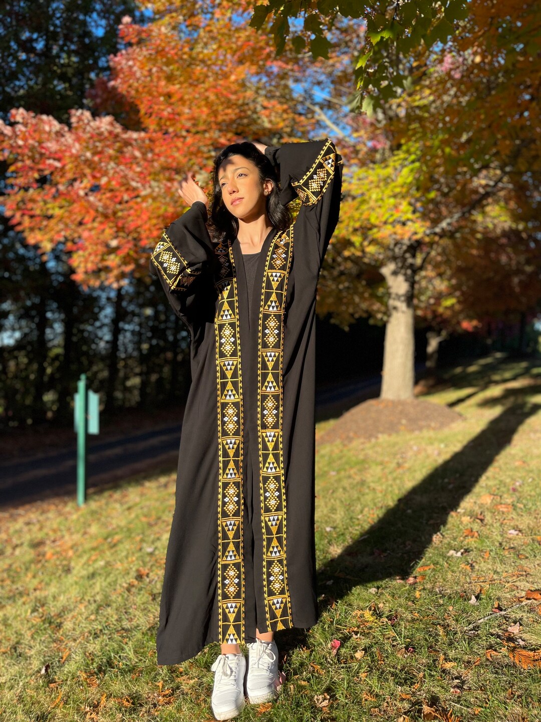 Embroidered Palestinian Abaya - Etsy