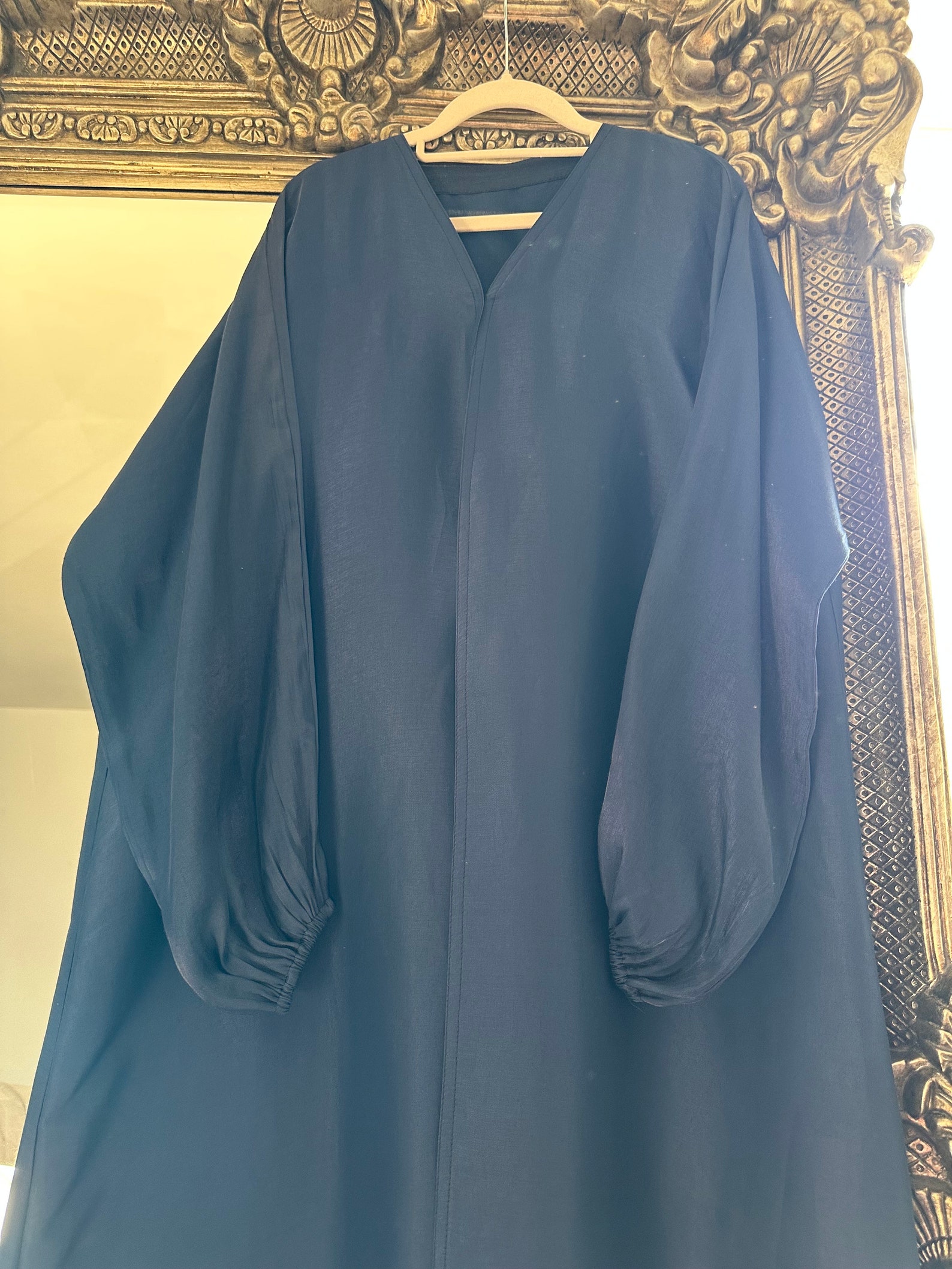 Blue Abaya Comes With Blue Scarf Hijab - Etsy
