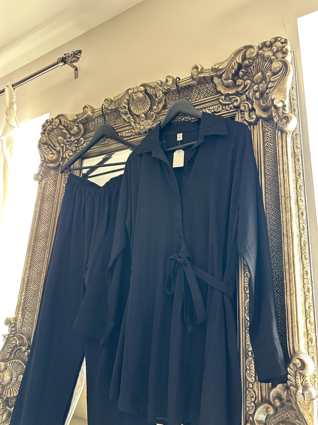 Black Linen Modest Outfit Made in Kuwait - Etsy