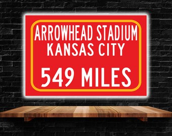 Chiefs Stadium Sign - Etsy
