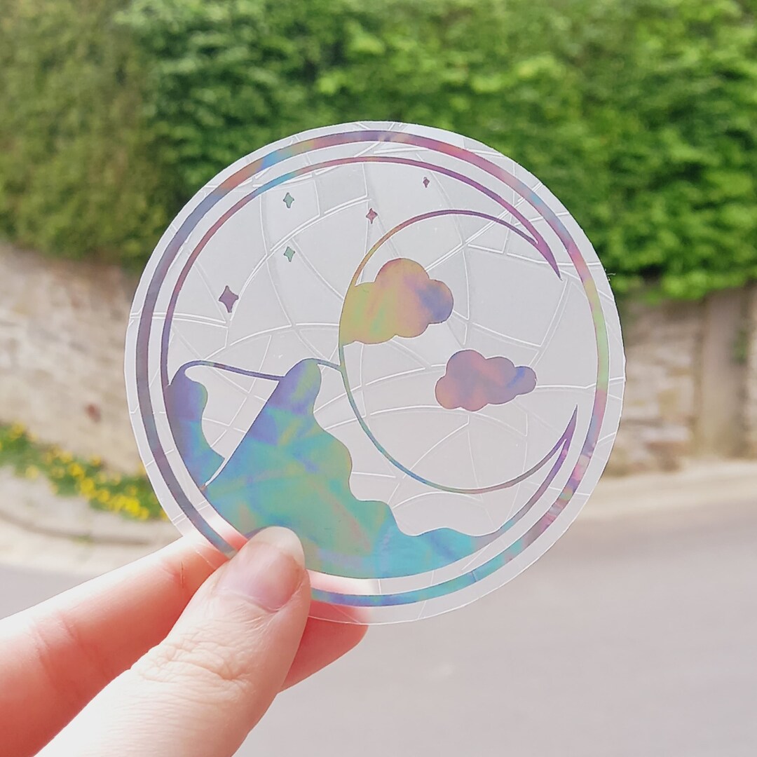 Suncatcher Decals desert Moon Repositionable, Reusable Rainbow Creator ...