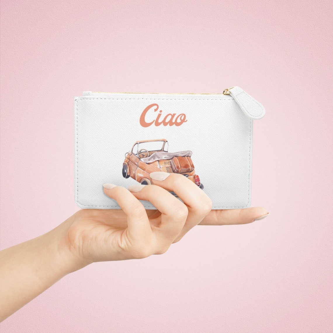 Italian Ciao Mini Zip Bag Positano Amalfi Coast Print Zip Top - Etsy