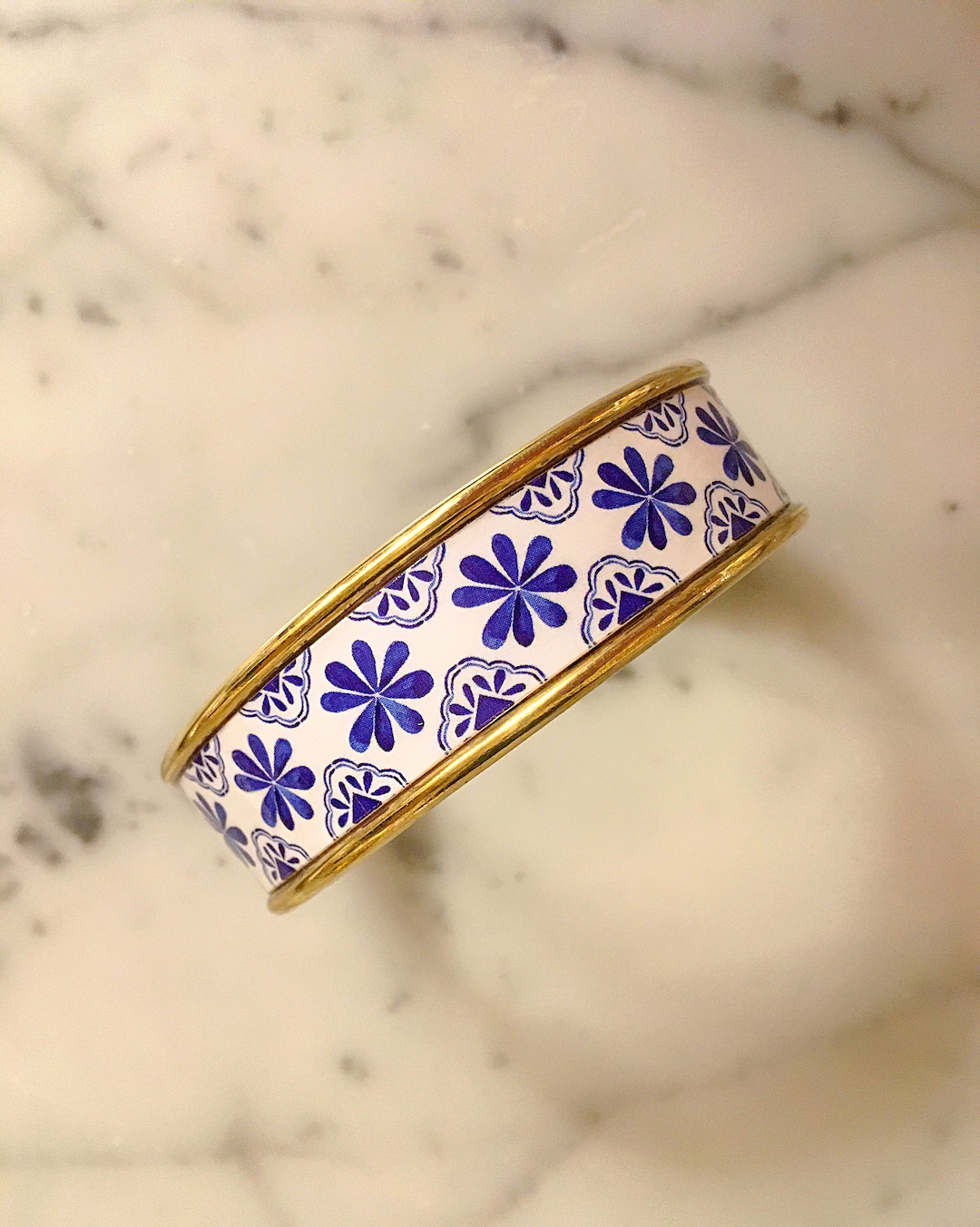 Blue and White Majolica Tile Cuff Bracelet, Italian Tiles Cuff Bracelet ...