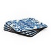 Blue Italian Majolica Tile Coaster Set, Sicilian Maiolica Coasters ...