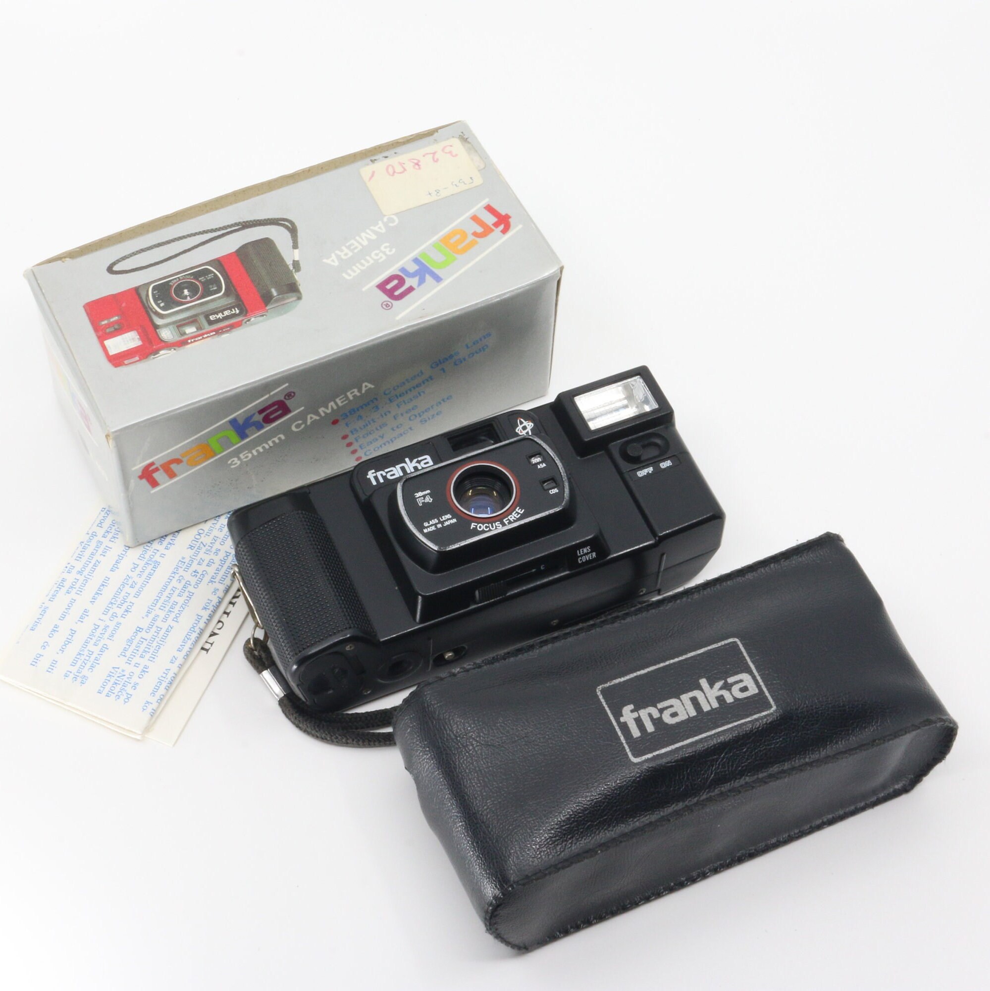 Vintage Franka 35mm Film Camera With Box, Old Warranty, Manual and Case ...