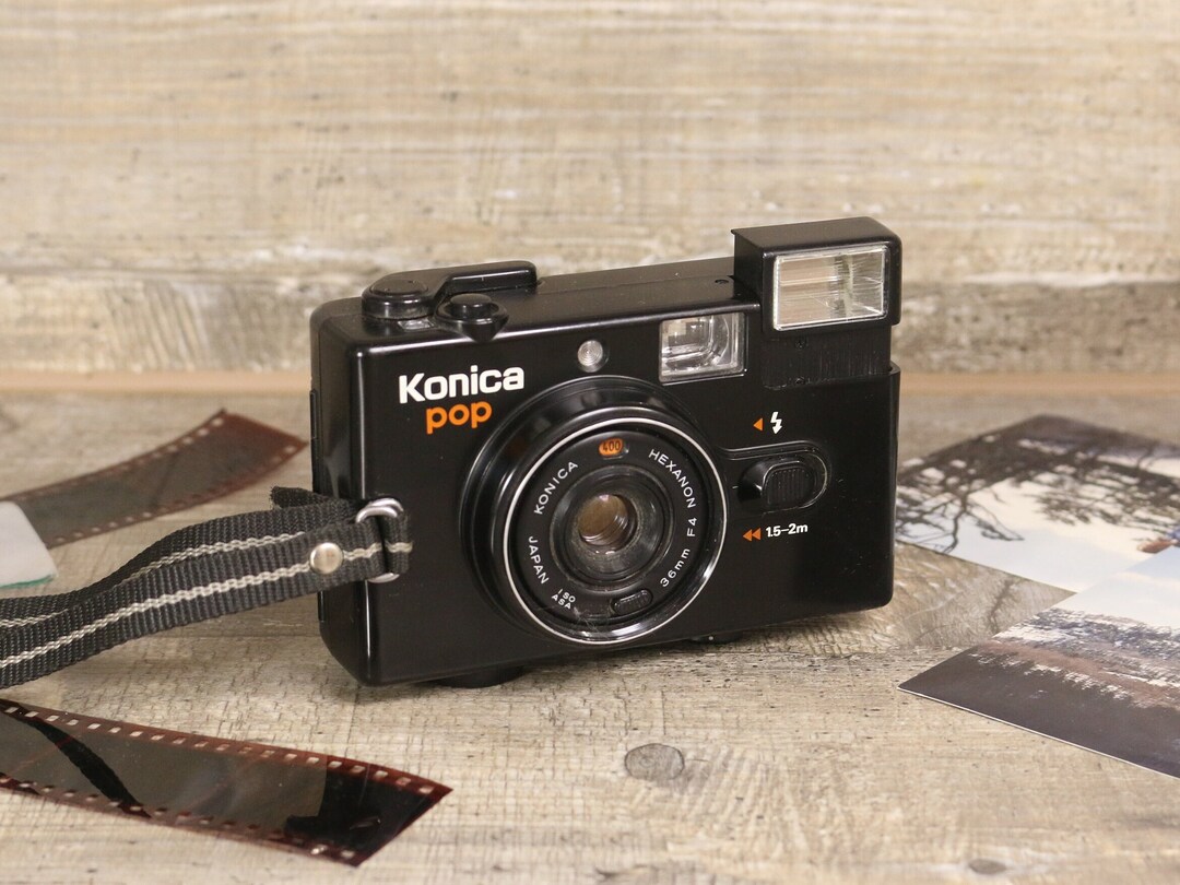 Working Konica Pop Cult 80s Camera 35mm Film Automatic Point and Shoot ...