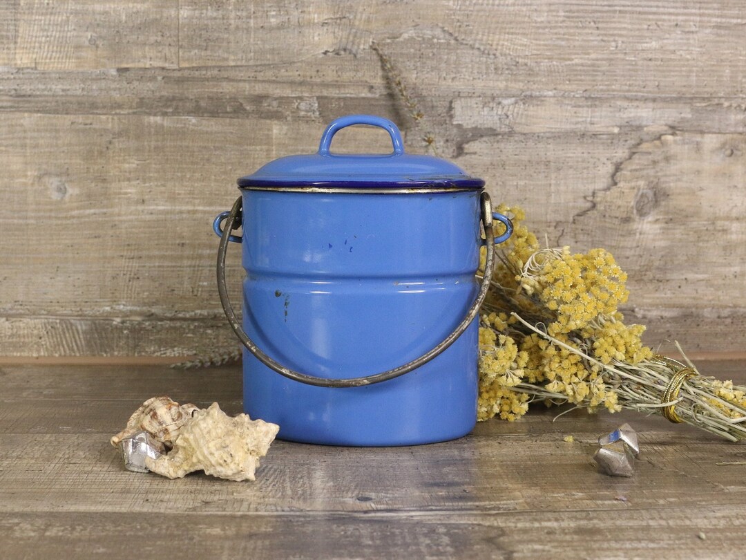 Old Food Container Enamelled Metal Lunch Box Westen Due Leoni - Bassano ...
