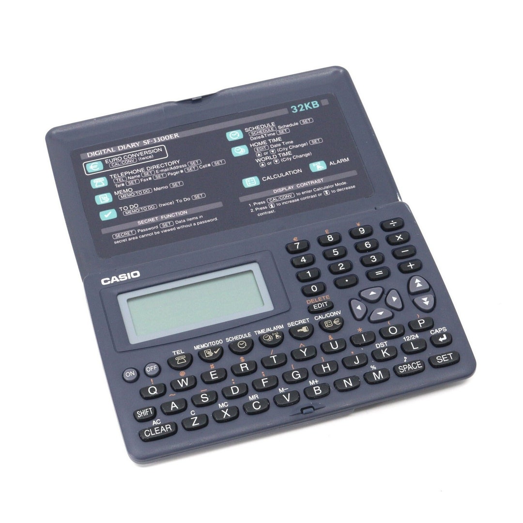 Casio Vintage Palmtop Computer Diary 32KB Memory - Etsy