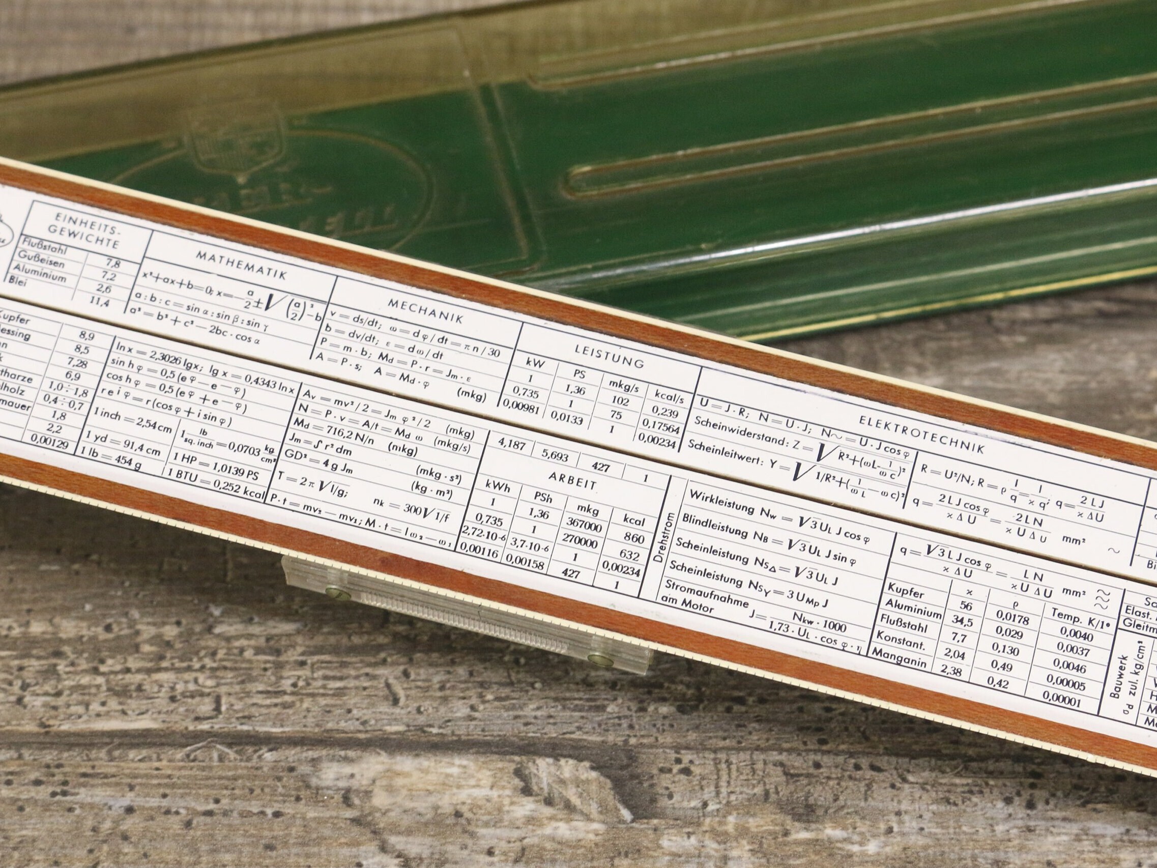 Faber-castell Slide Ruler With Formulas in Case - Etsy