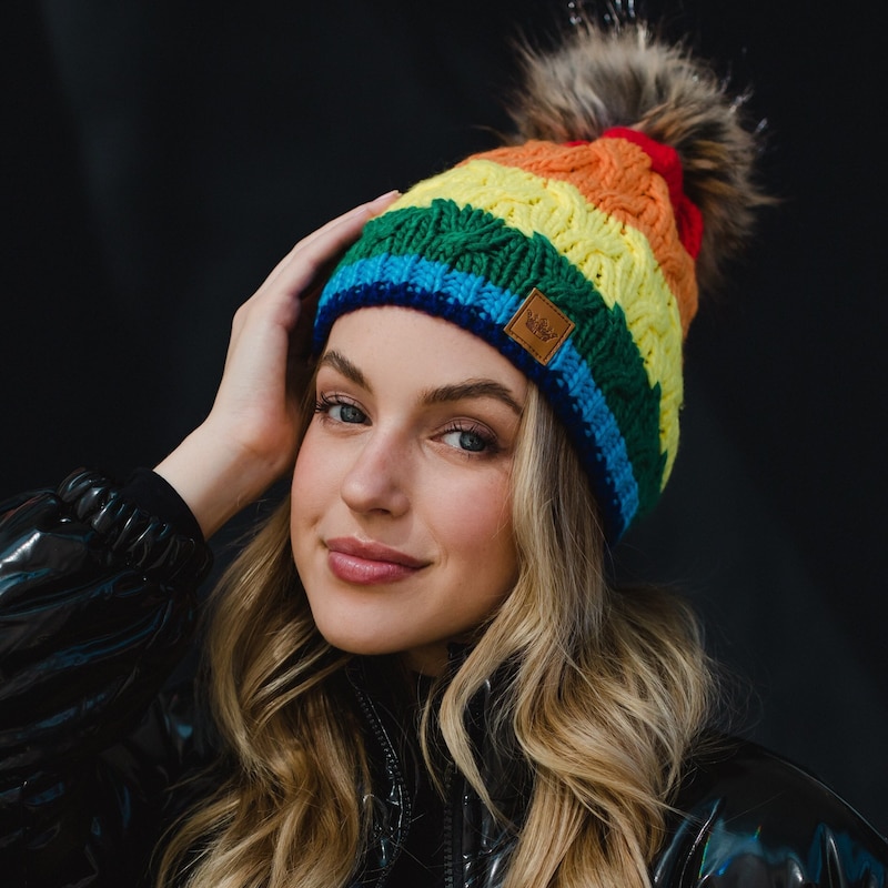 Rainbow Hat - Etsy
