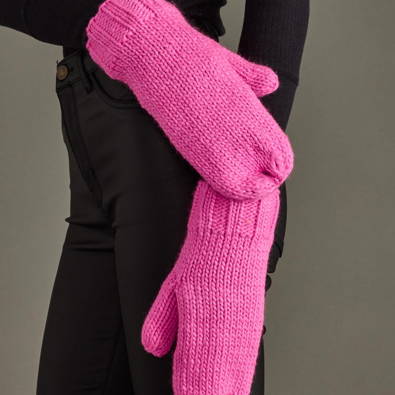 Pink Mittens - Etsy