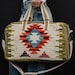 Tan & Multicolored Aztec Duffel Aztec Inspired Duffel Bag Summer Duffel ...