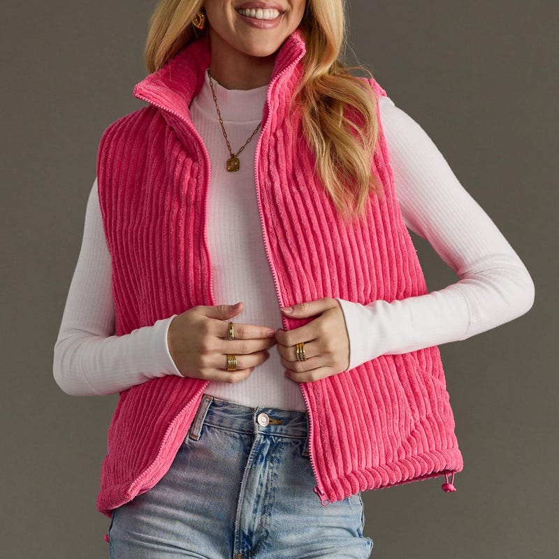 Corduroy Vest Cropped - Etsy