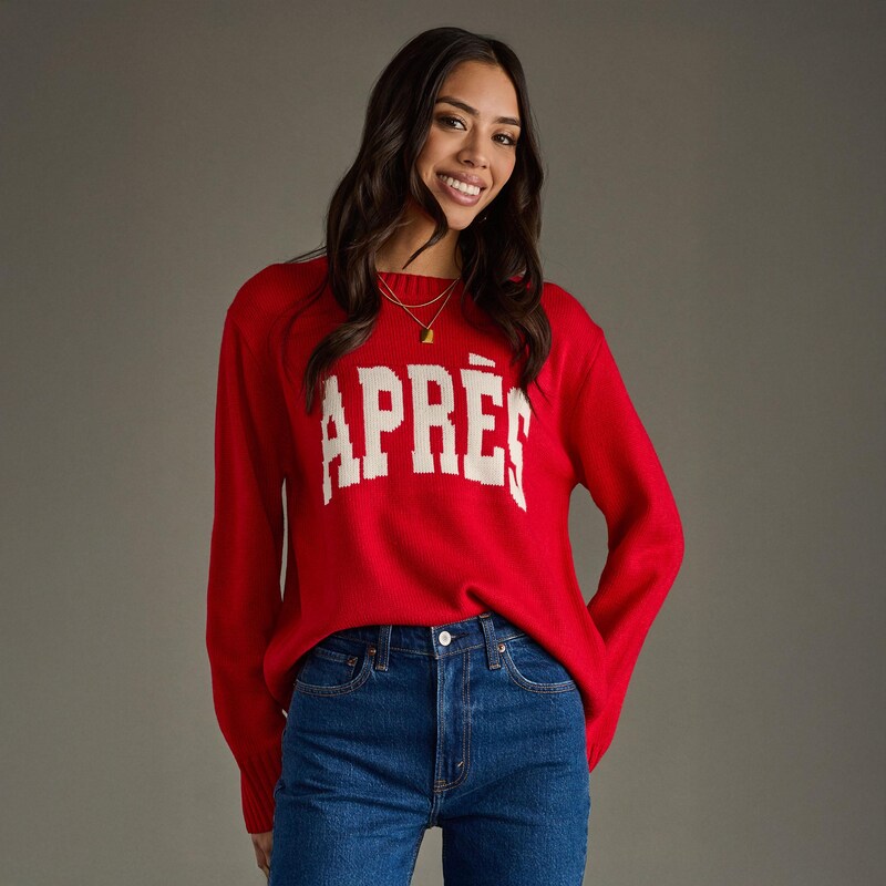 Apres Sweater Red - Etsy
