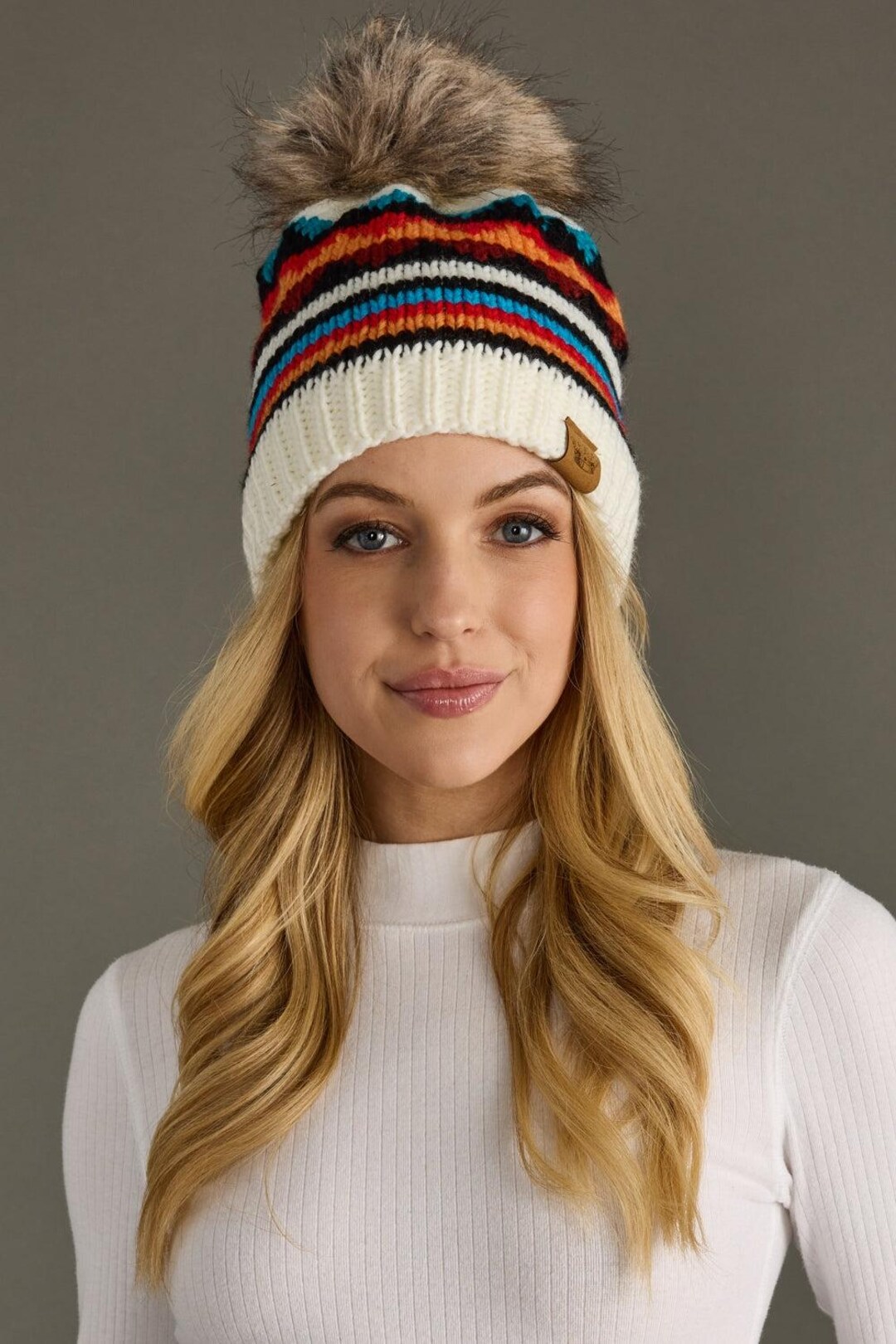 Cozy up Pom Hat - Etsy