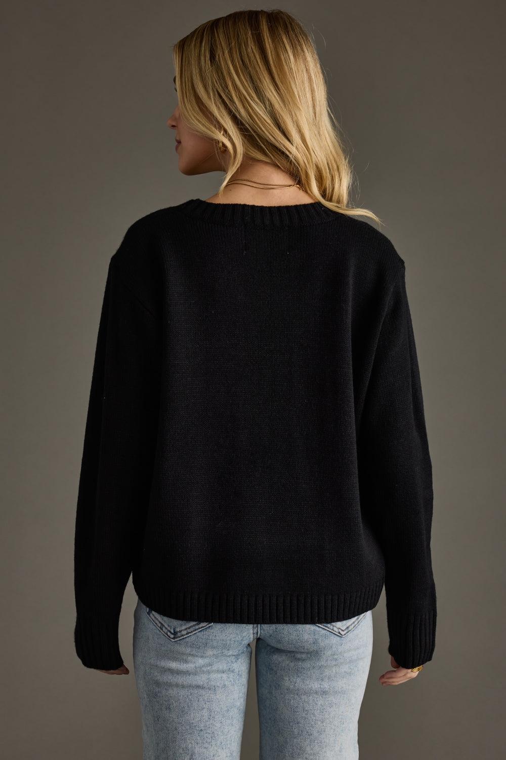 Black Whiskey Weather Sweater | Panache Apparel Exclusive - Etsy