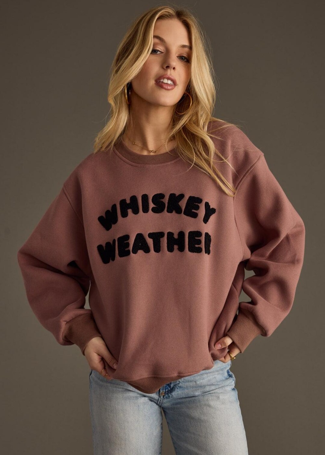 Mocha Whiskey Weather Sweatshirt - Etsy