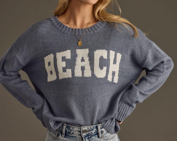 Beach Lightweight Sweater | Spring Sweater | Lightweight Sweater ...