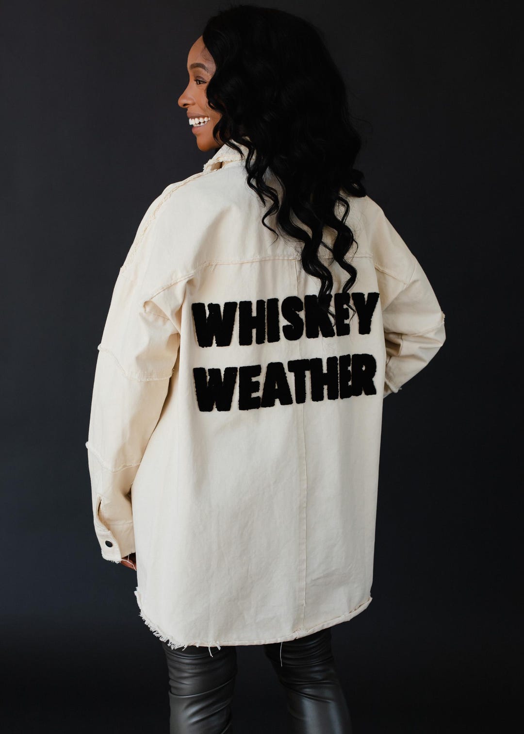 Ivory Whiskey Weather Jacket | Whiskey Weather | Oversized Jacket ...