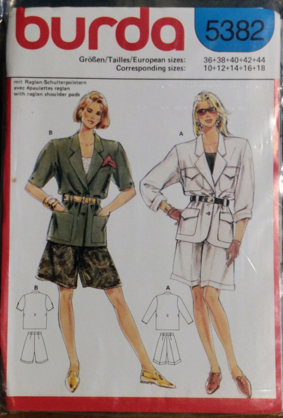 Kits & How To Craft Supplies & Tools Burda 5049 Sewing Pattern Size 10 ...