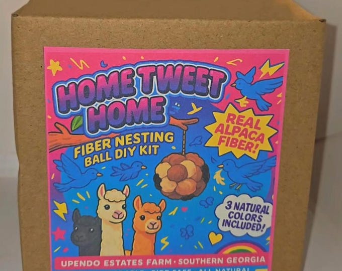 Alpaca Fiber Nesting Ball DIY Kit, Educational Nature Project for Kids ...