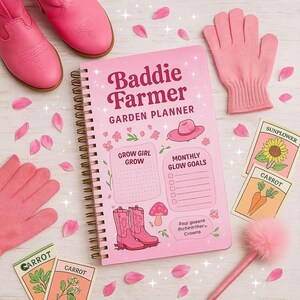 Baddie Farmer Garden Planner | Printable Gardening Journal for Girls ...