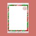 Christmas Printable Stationery, Digital Download, Letter Paper, Letter ...