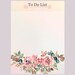 Watercolor Floral Stationery: Printable To-do List (digital Download ...