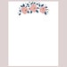 Floral Stationery: Blue Flower Printable Letter Paper (digital Download ...