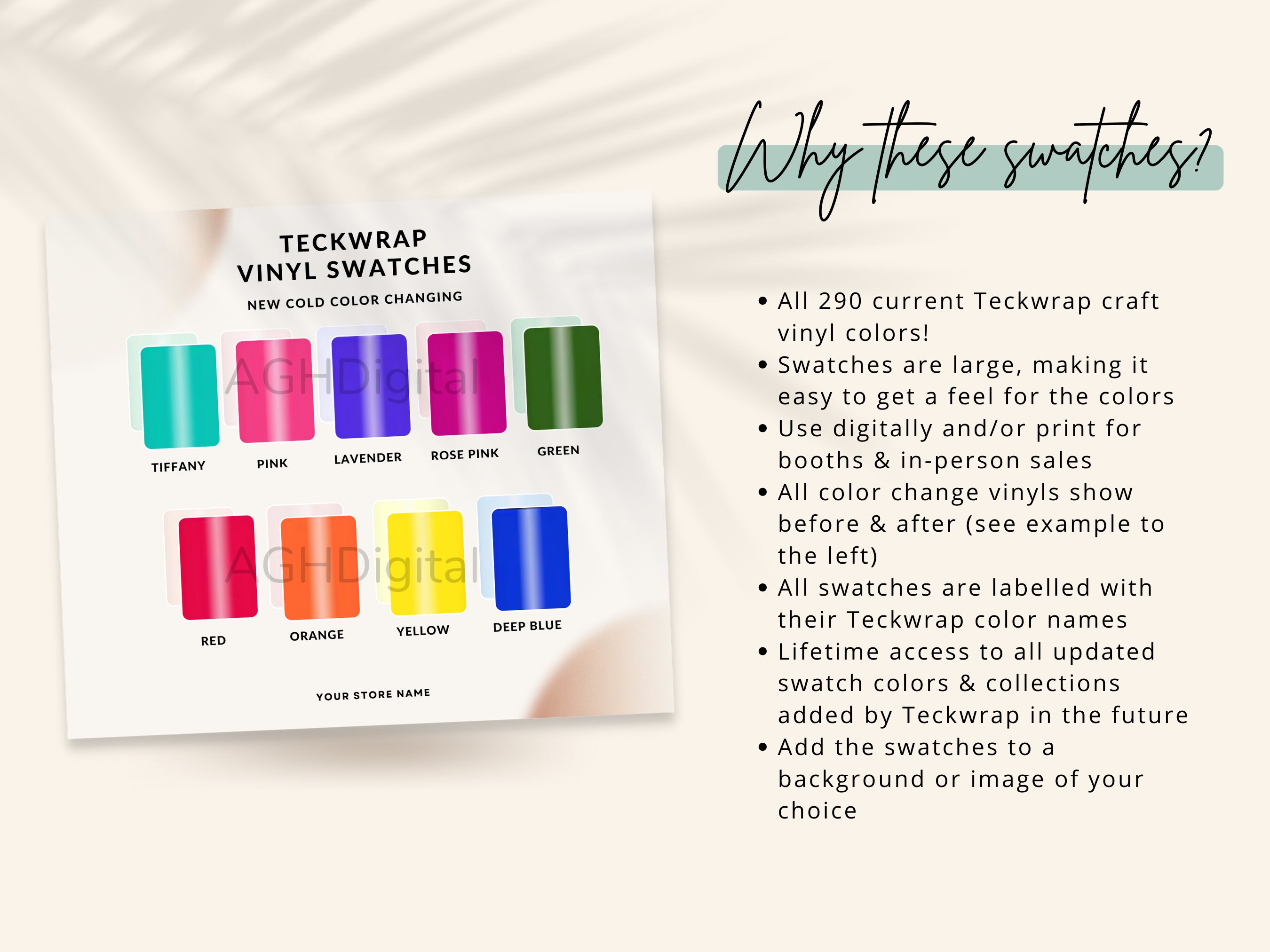 UPDATED 11/22 Teckwrap Color Chart, Teckwrap Vinyl Color Chart, Canva ...