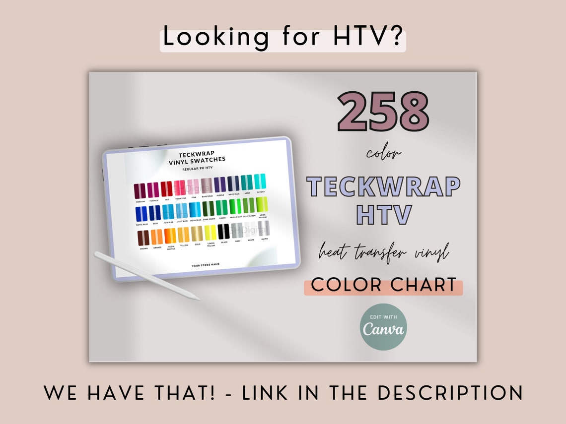 UPDATED 11/22 Teckwrap Color Chart, Teckwrap Vinyl Color Chart, Canva ...