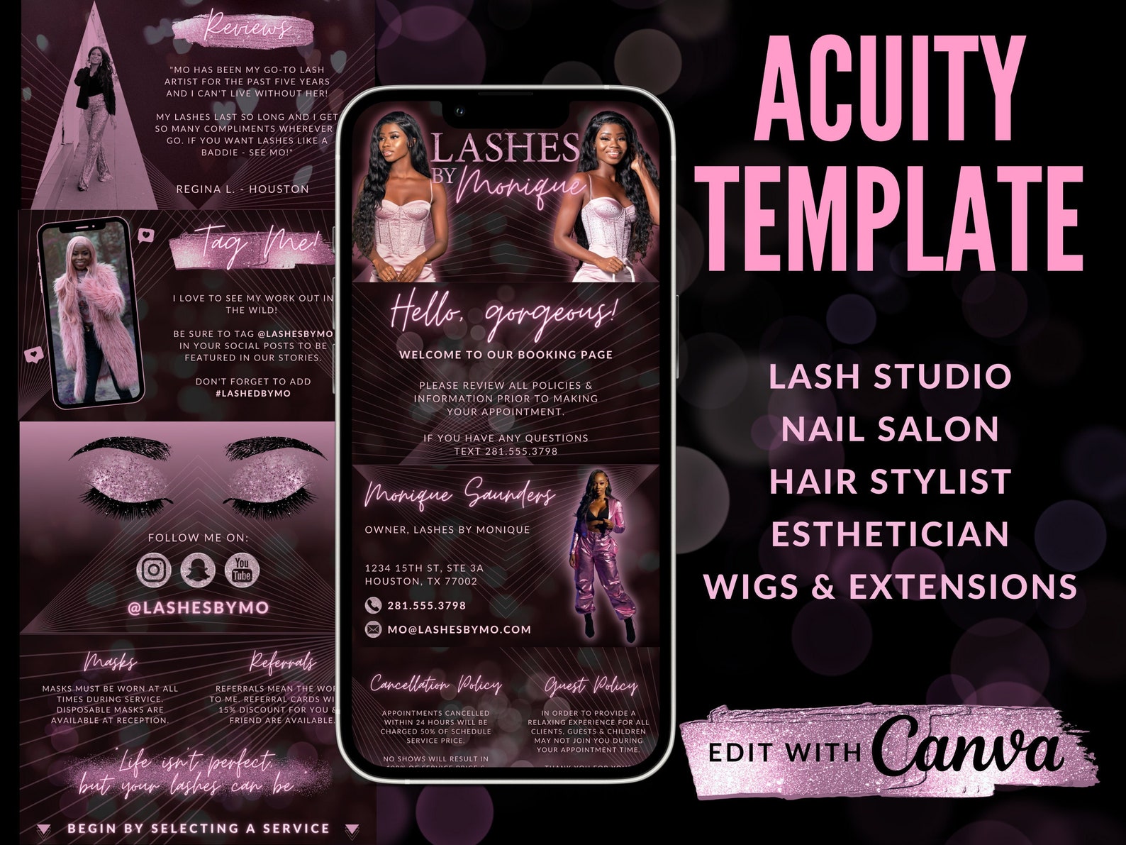 DIY Acuity Site, Acuity Scheduling Template, Booking Site Template ...