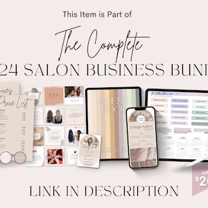 Client Record Book, Digital Client Book, Salon Appointment Book, Client ...