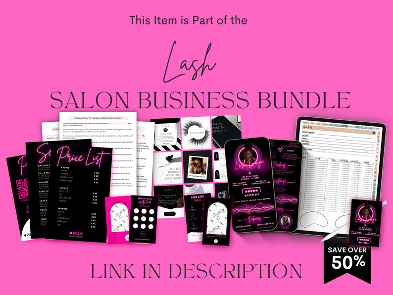 Lash Client Record Book, Digital Client Book, Lash Salon Appointment ...