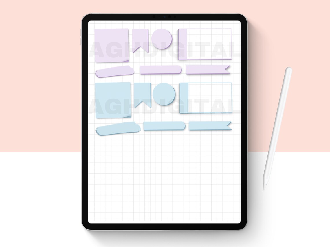 Planner Stickers Goodnotes Sticky Notes Digital Sticky | Etsy