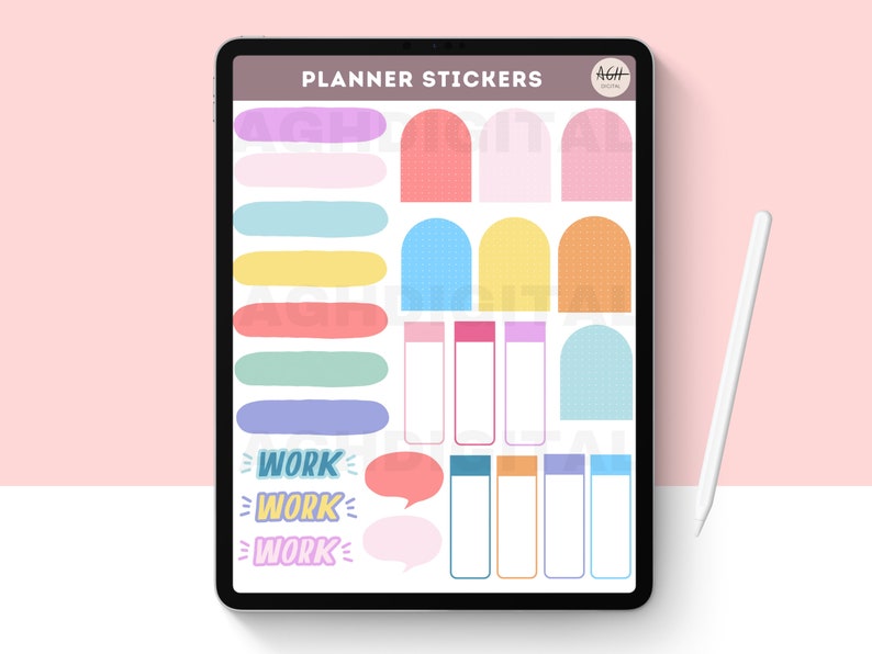 Cute Digital Planner Stickers, Goodnotes Sticky Notes, Digital Sticky ...