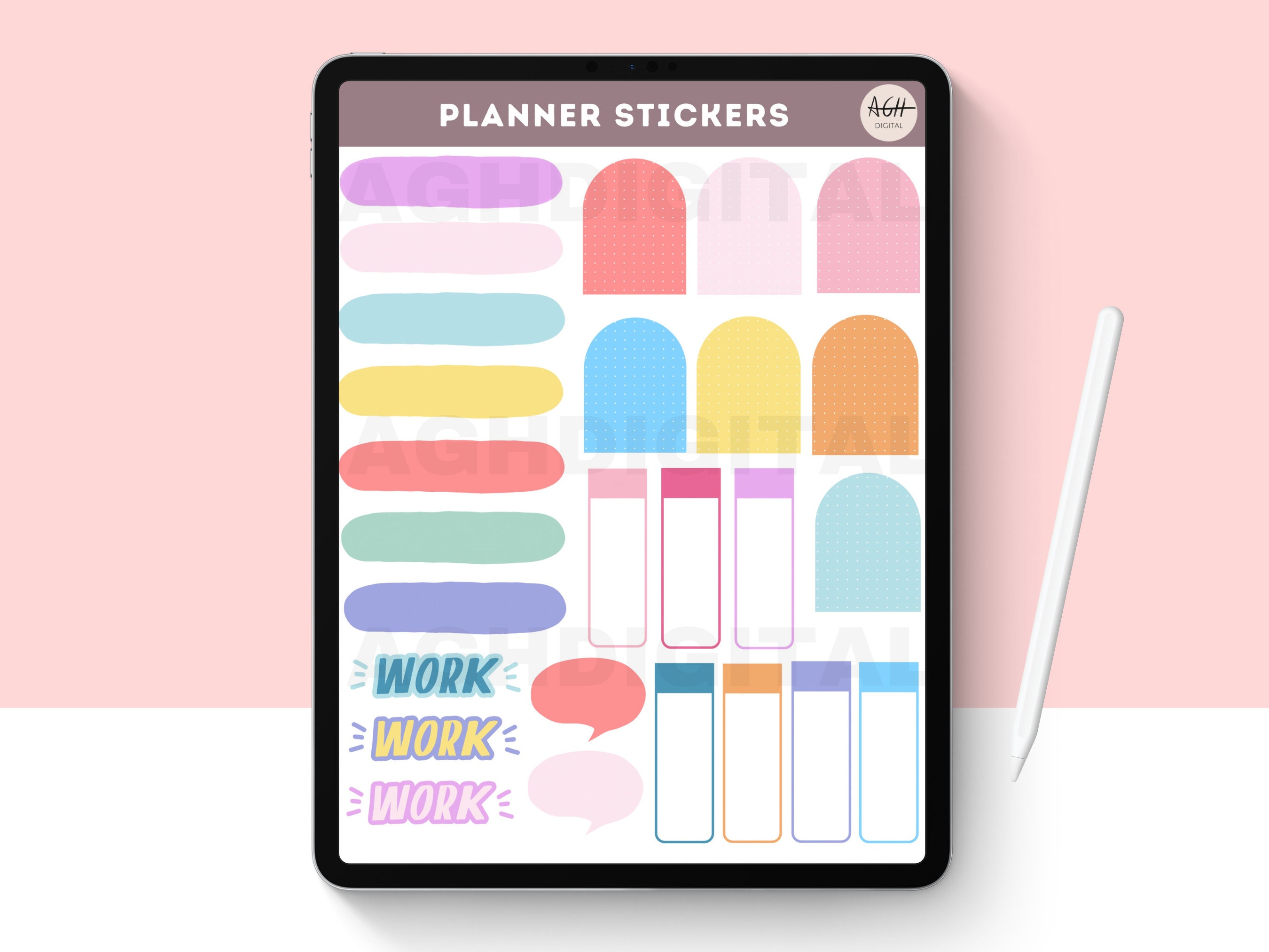 Cute Digital Planner Stickers, Goodnotes Sticky Notes, Digital Sticky ...