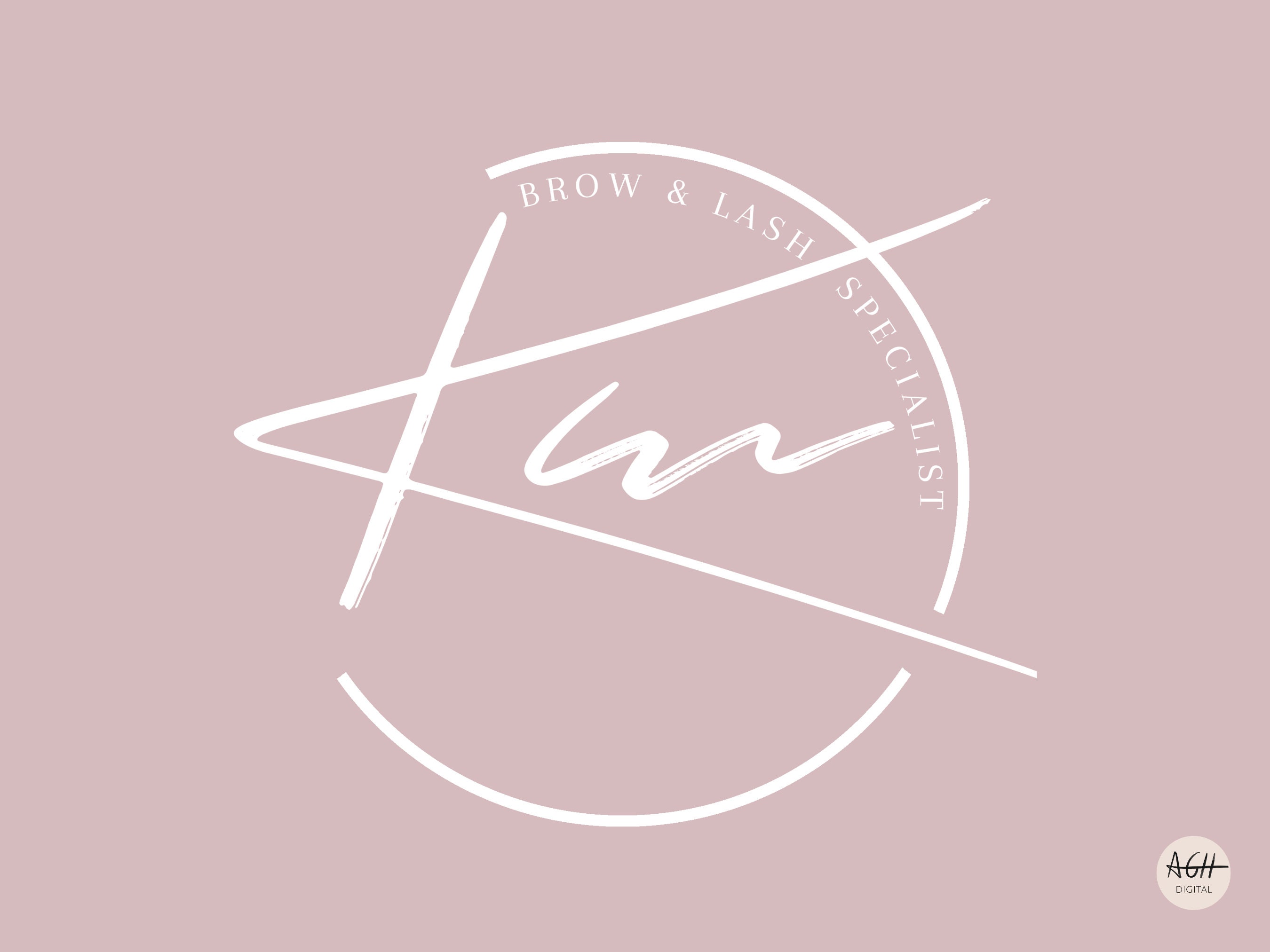 Lash Logo, Rose Gold Lash Logo, Lash Extension Logo, Initial Logo ...