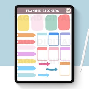 Cute Digital Planner Stickers, Goodnotes Sticky Notes, Digital Sticky ...