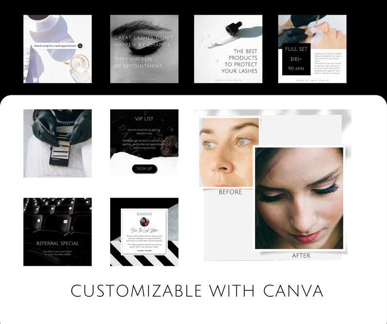 Lash Tech Instagram Post, Lash Artist Instagram Posts, Lash Extension ...