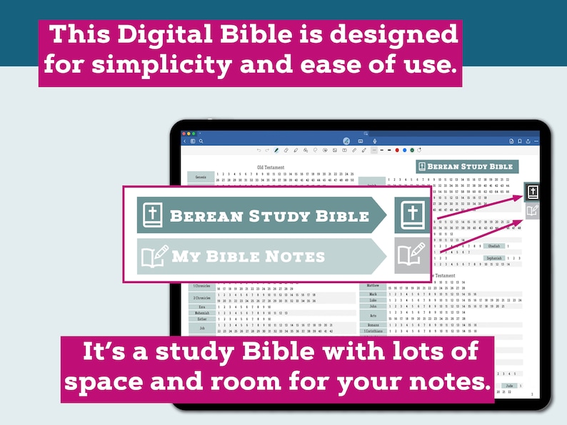 Digital Bible, Digital Bible Journal, Digital Bible Notebook, Goodnotes ...