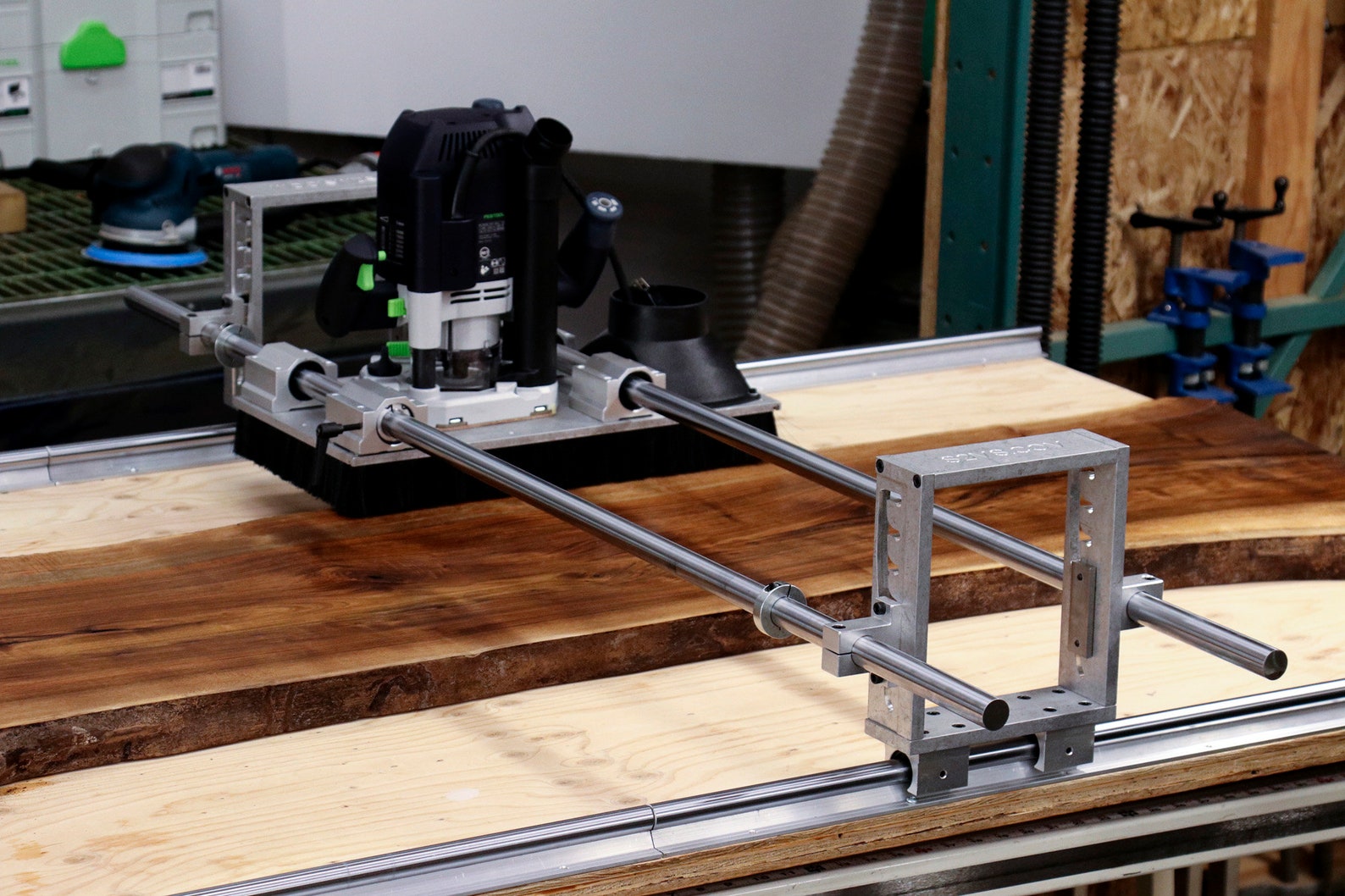 PRO Slab Flattening Router Jig W/adjustable Height Free Shipping - Etsy