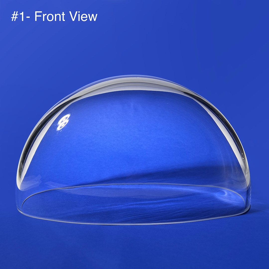 Hand Blown Oval Glass Cloche - Clear Display Dome for Terrariums ...