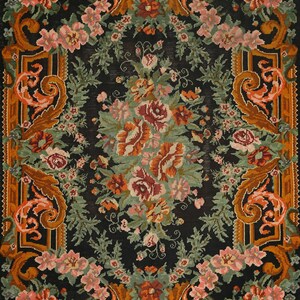 Victorian French Aubusson Rug, Floral Botanical Rug, Traditional ...