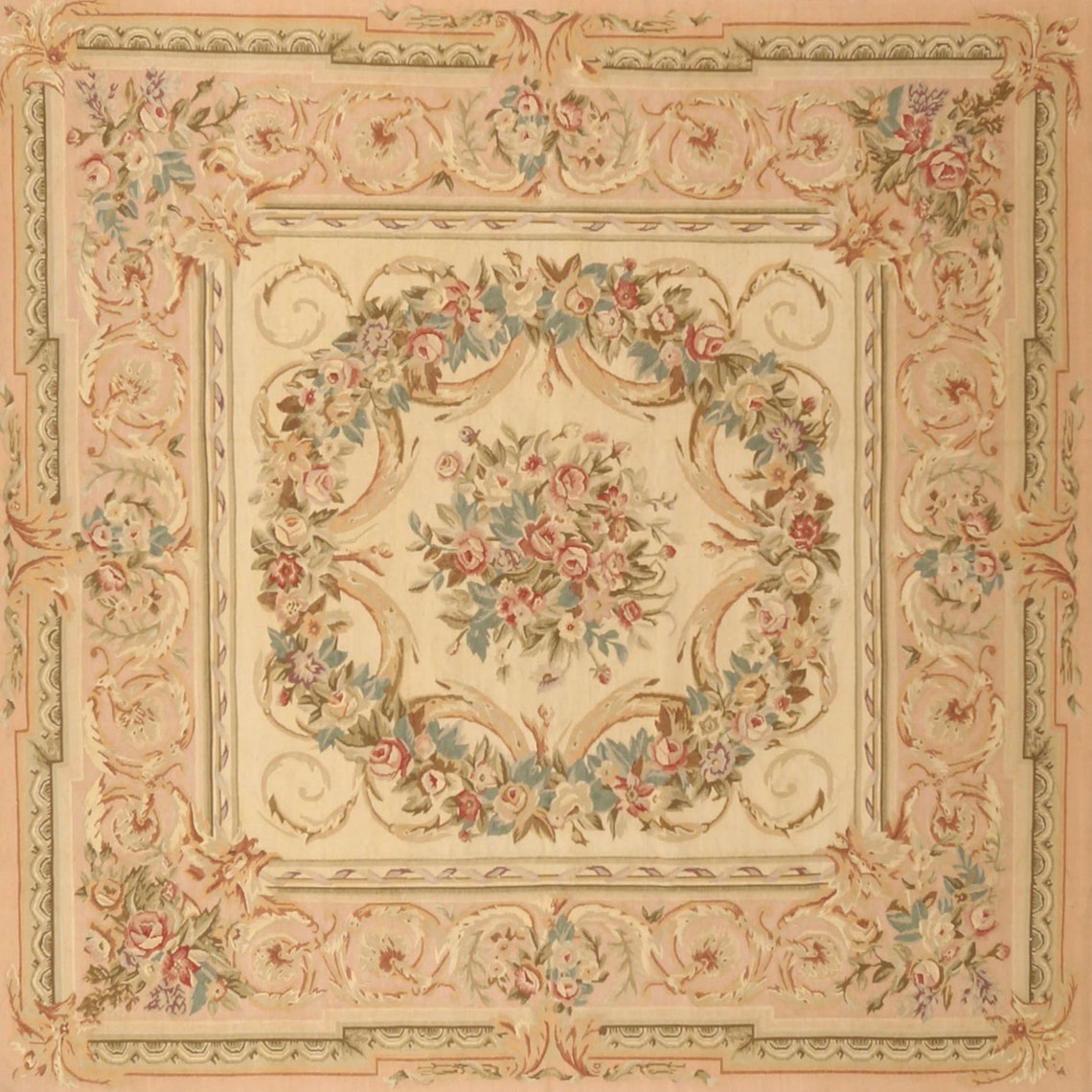 Victorian French Aubusson Rug Floral Botanical Rug - Etsy