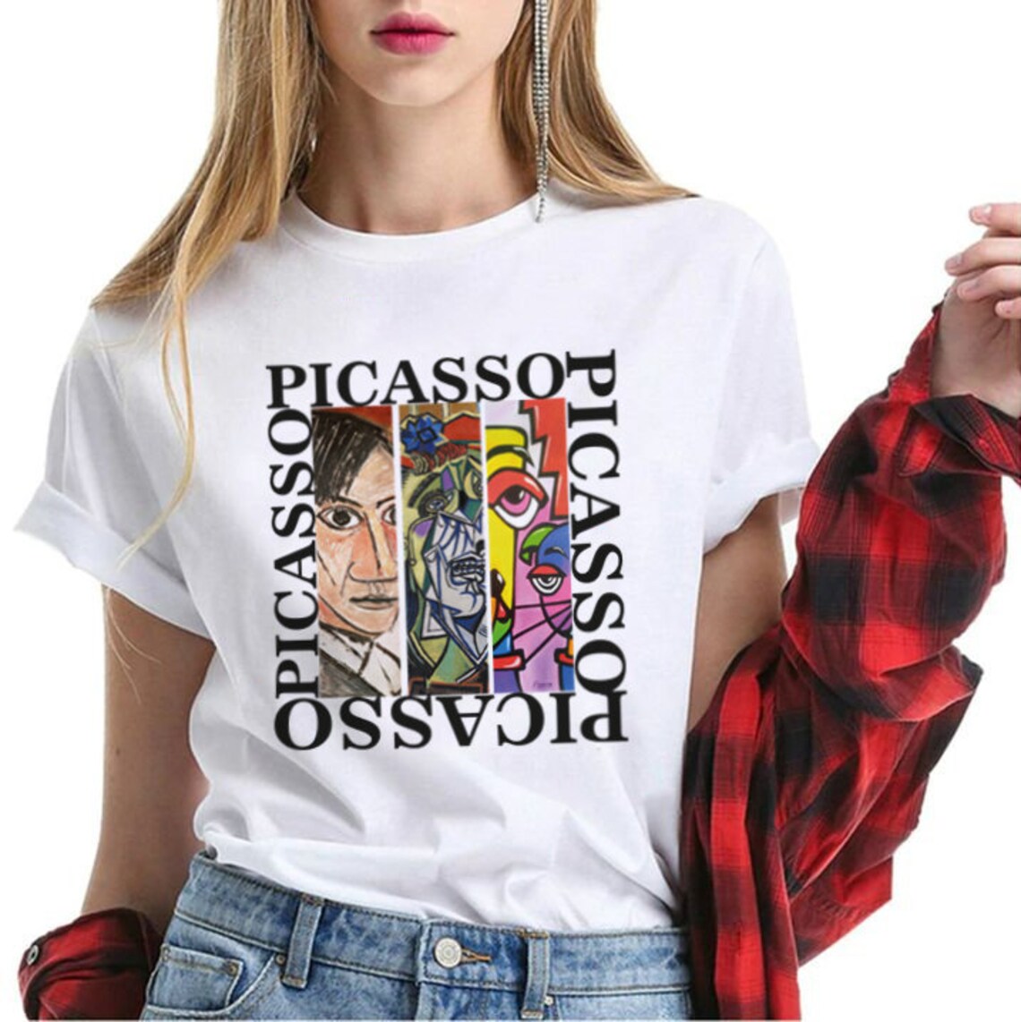Picasso Collage Drawing T-shirt Pablo Picasso Painting Shirt - Etsy