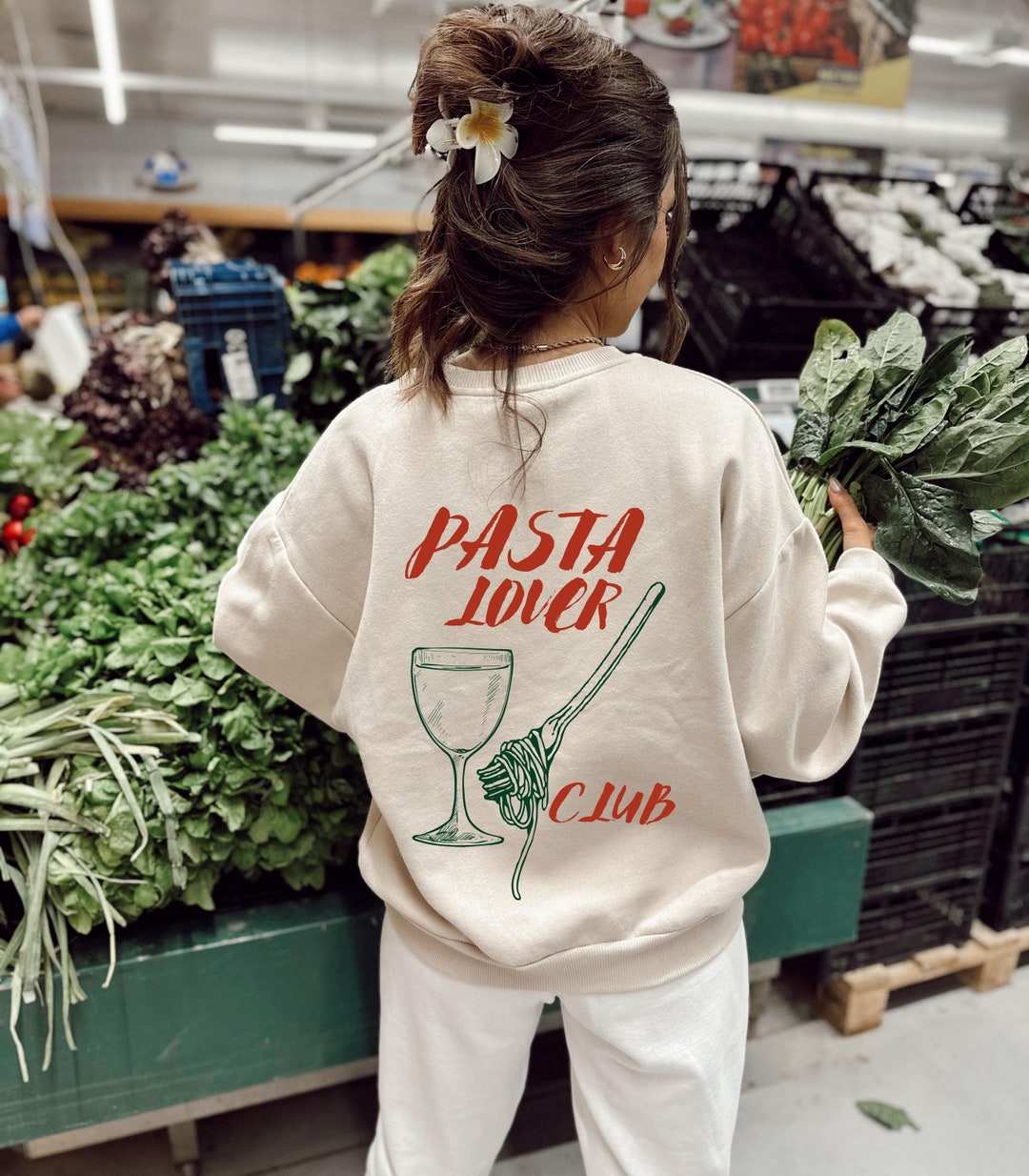 Pasta Lover Club Sweatshirt: Italy Foodie Sweater - Etsy
