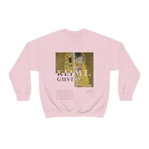 Gustav Klimt Sweatshirt, the Kiss, Art Sweatshirt, Monet Crewneck ...