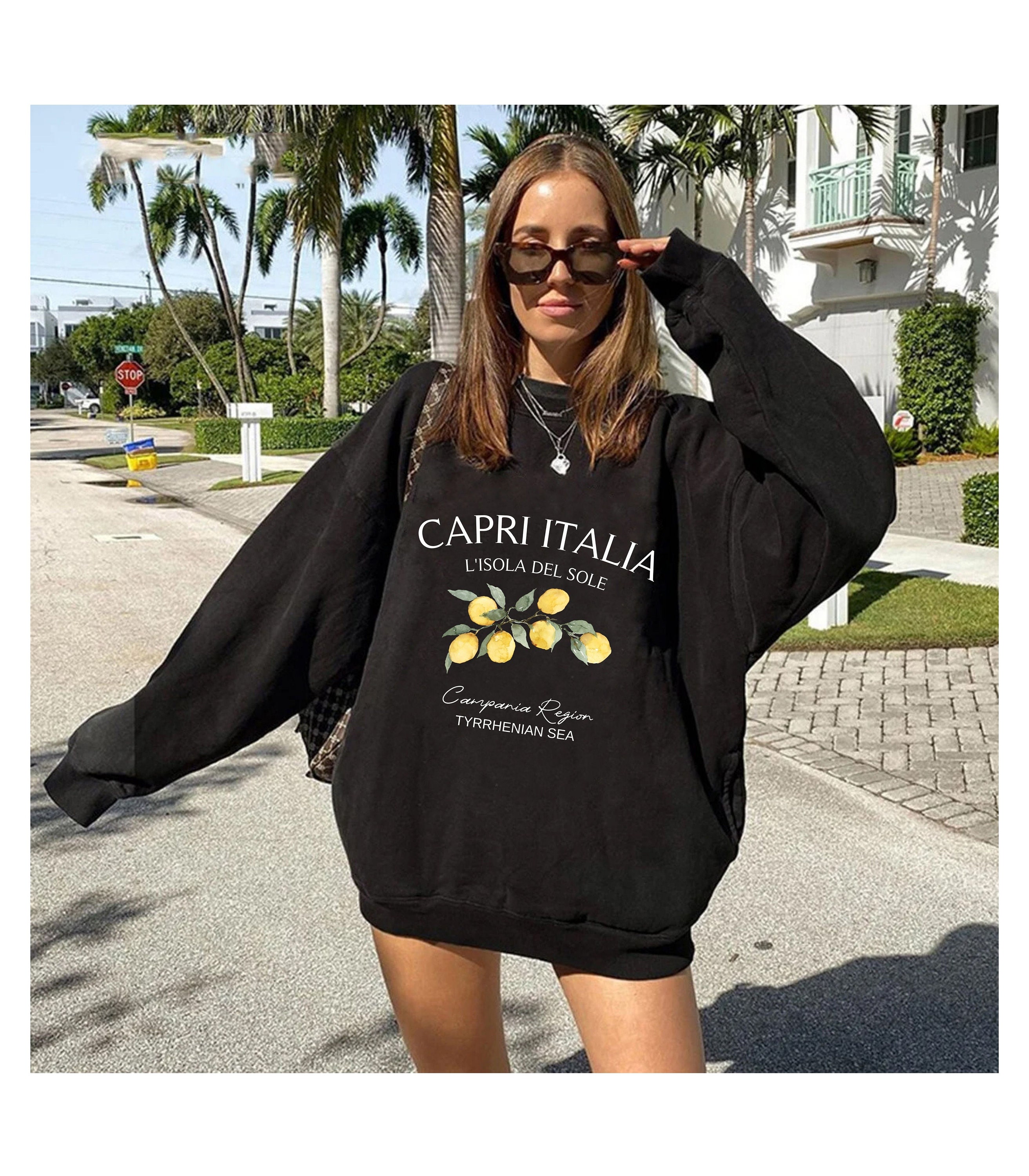 Capri Italy Sweatshirt - Etsy