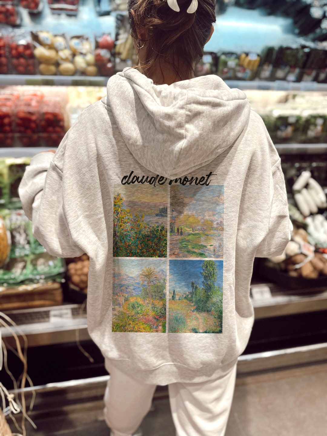 Claude Monet Hoodie, Monet Sweatshirt, Aesthetic Art Hoodie, Fine Art ...